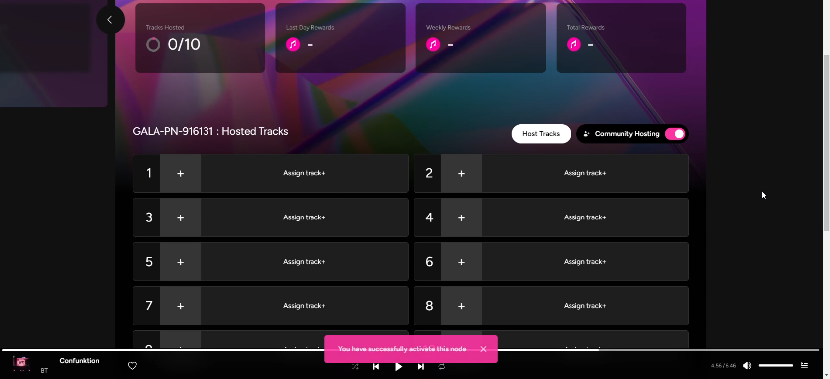 Gala Music - Activate Player Node (Jukebox Node) – Gala