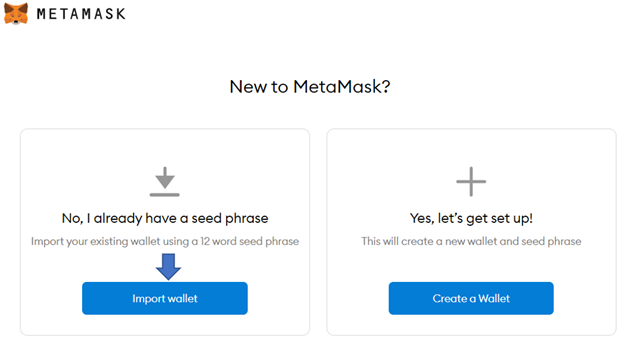 วิธีการนำเข้าวลีคำลงใน MetaMask – Gala TH